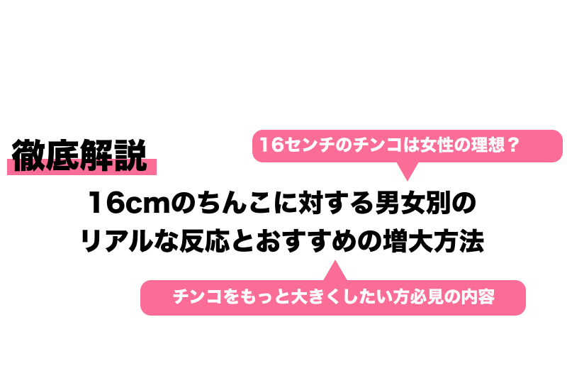 16cmのちんこに対する男女別のリアルな反応とおすすめの増大方法｜cheeek [チーク]